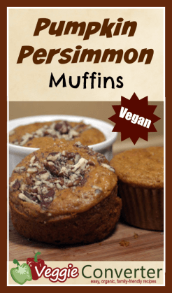 Vegan Pumpkin Persimmon Muffins