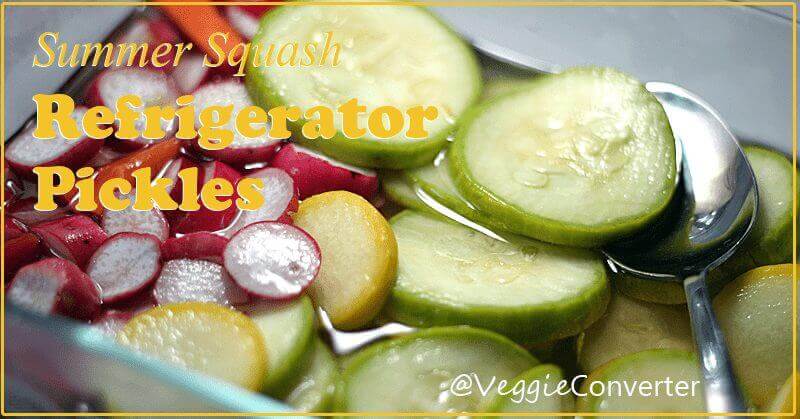 Summer Squash Pickles | @VeggieConverter refrigerator pickles