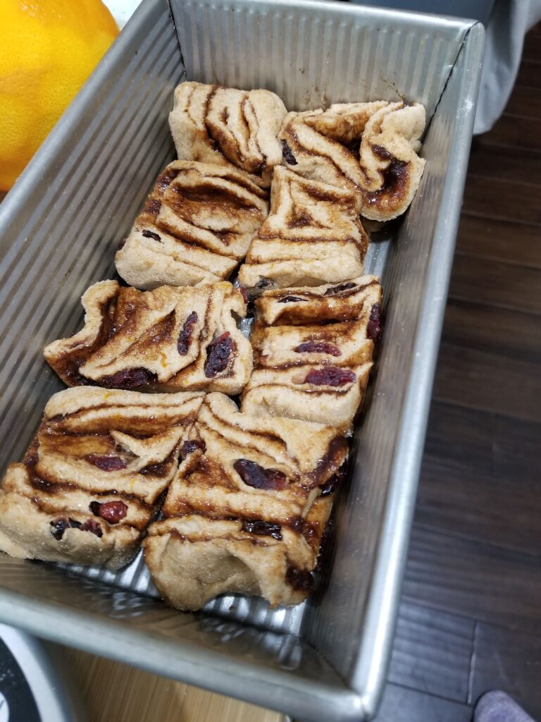 Cinnamon Cranberry Orange Jumble Loaf